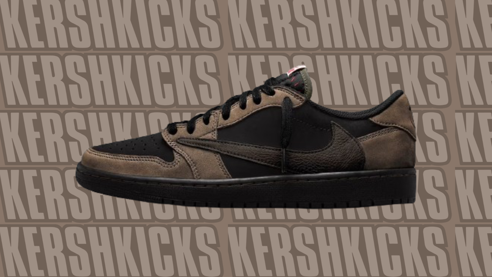 The Nike x Travis Scott Air Jordan 1 Low 'Velvet Brown'