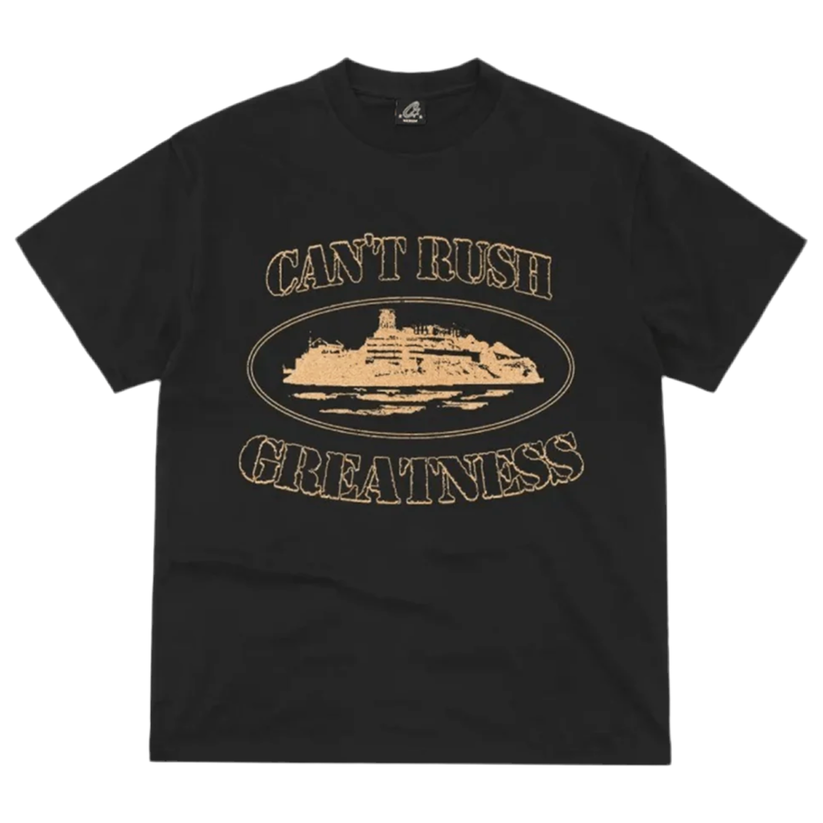 Corteiz x Cental Cee Can't Rush Greatness Tee Black | Corteiz | KershKicks