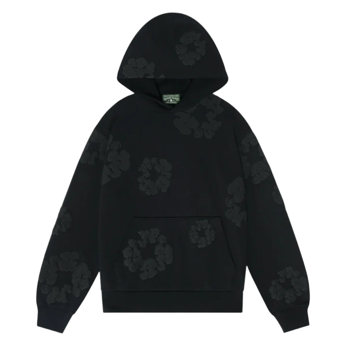 Denim Tears Cotton Wreath Hoodie Black Monochrome | Denim Tears ...